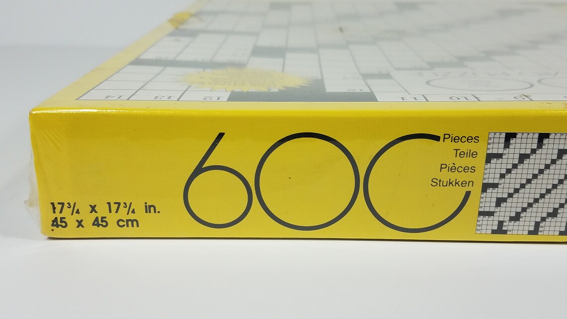 NIP FX Schmid 600 Piece Dell Double Trouble Crossword Jigsaw Puzzle ...