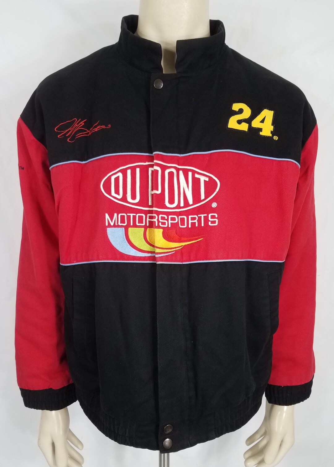 Winner's Circle Jeff Gordon Black Red Embroidered Winston - Etsy