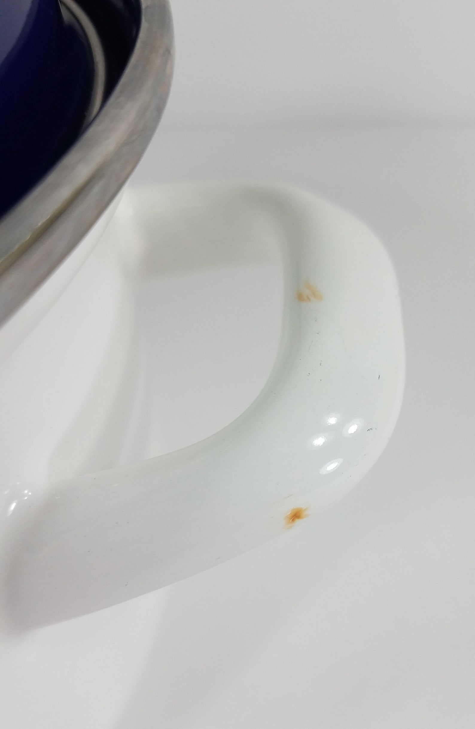 RARE Geithainer Blue White Small Enamel Cookware Pot With Lid Made in ...