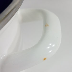 RARE Geithainer Blue White Small Enamel Cookware Pot With Lid Made in ...