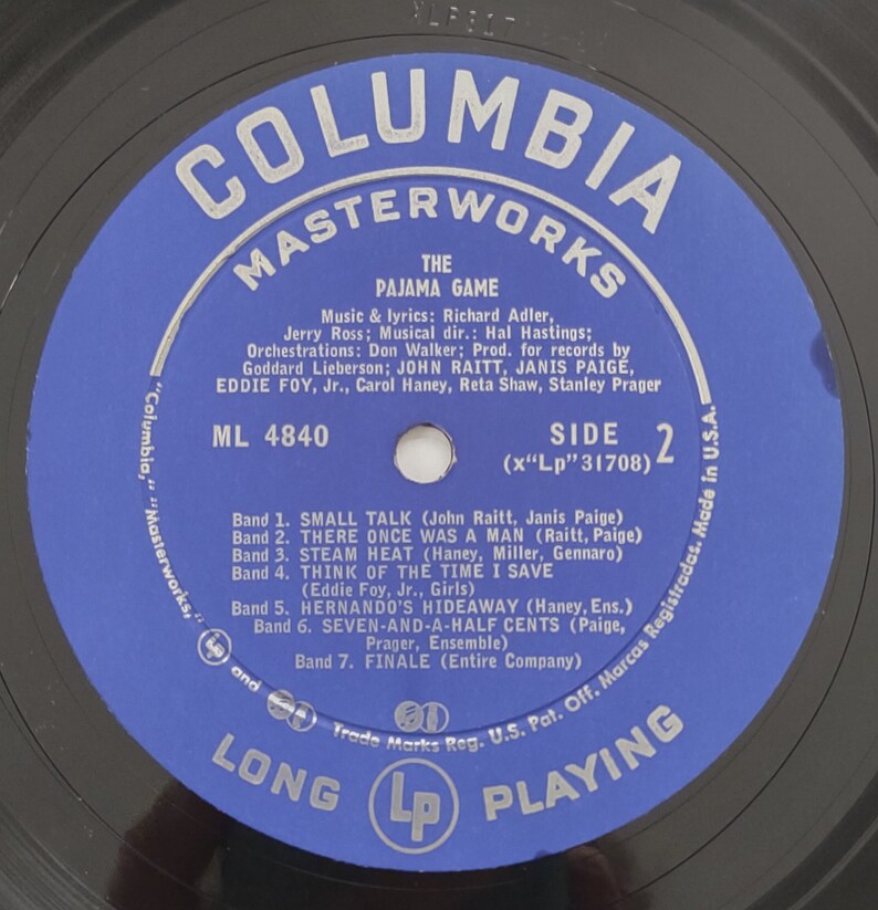 The Pajama Game John Raitt Janis Paige SIGNED Vinyl Record ML - Etsy