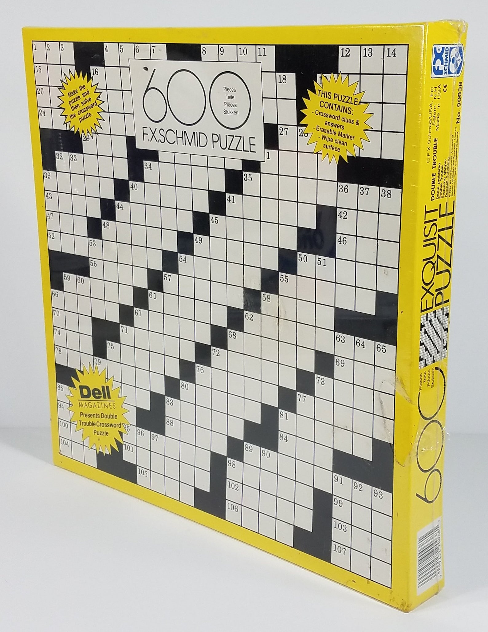 NIP FX Schmid 600 Piece Dell Double Trouble Crossword Jigsaw Puzzle ...