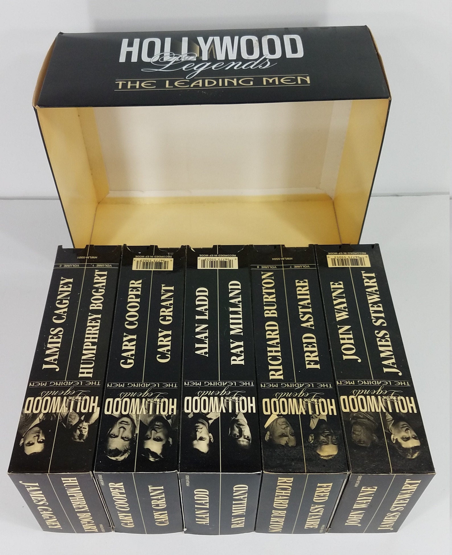 Hollywood Legends the Leading Men 10 VHS Box Set Madacy Music Group ...