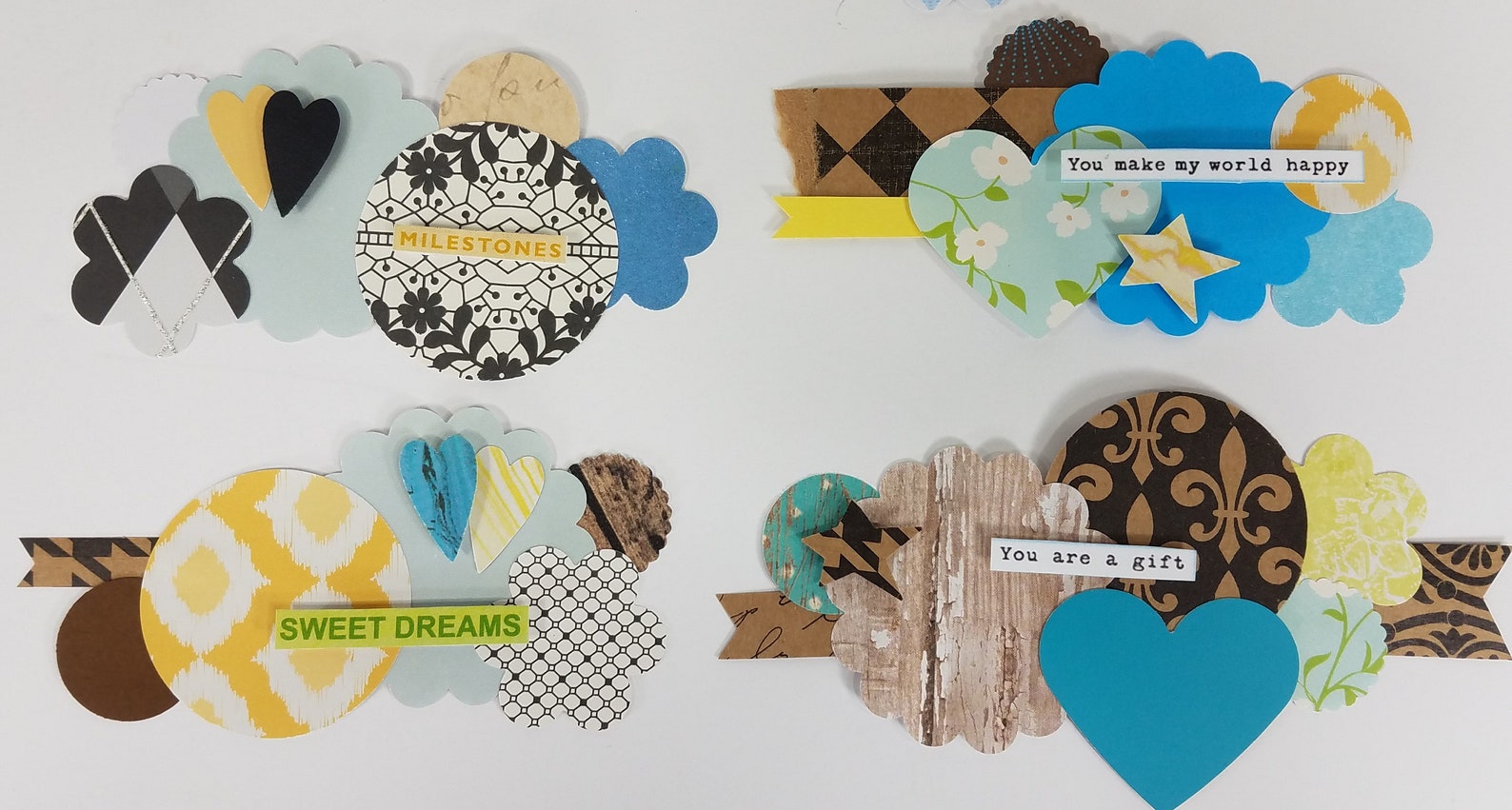 NEW Set of 8 Handmade 3D Scrapbook Embellishments Lot F - Etsy