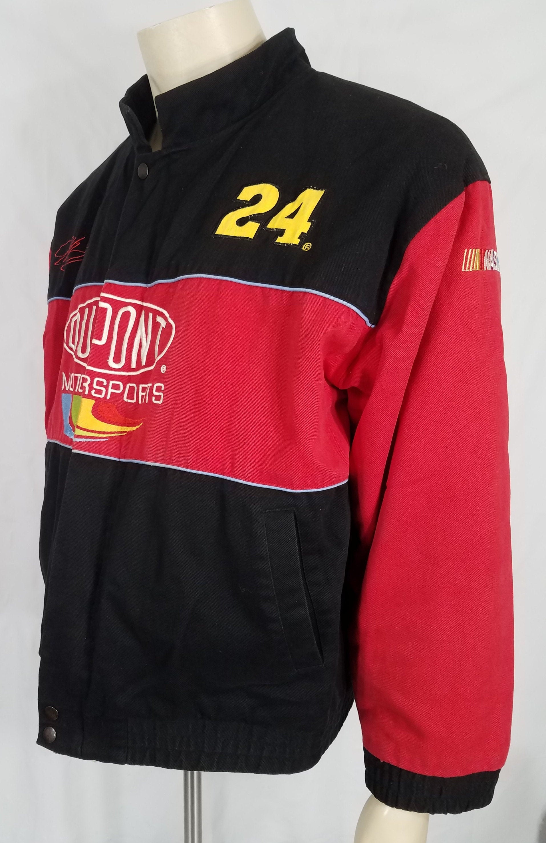 Winner's Circle Jeff Gordon Black Red Embroidered Winston - Etsy