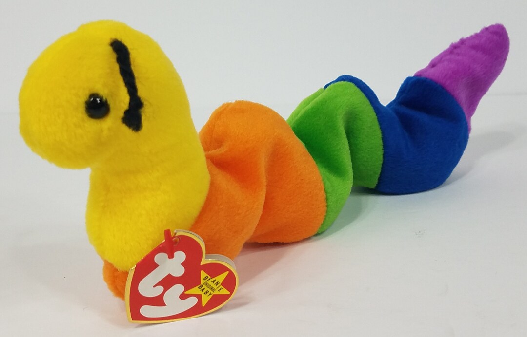 NWT Ty INCH the Rainbow Inchworm Beanbag Plush 4044 DOB 9/3/1995 - Etsy