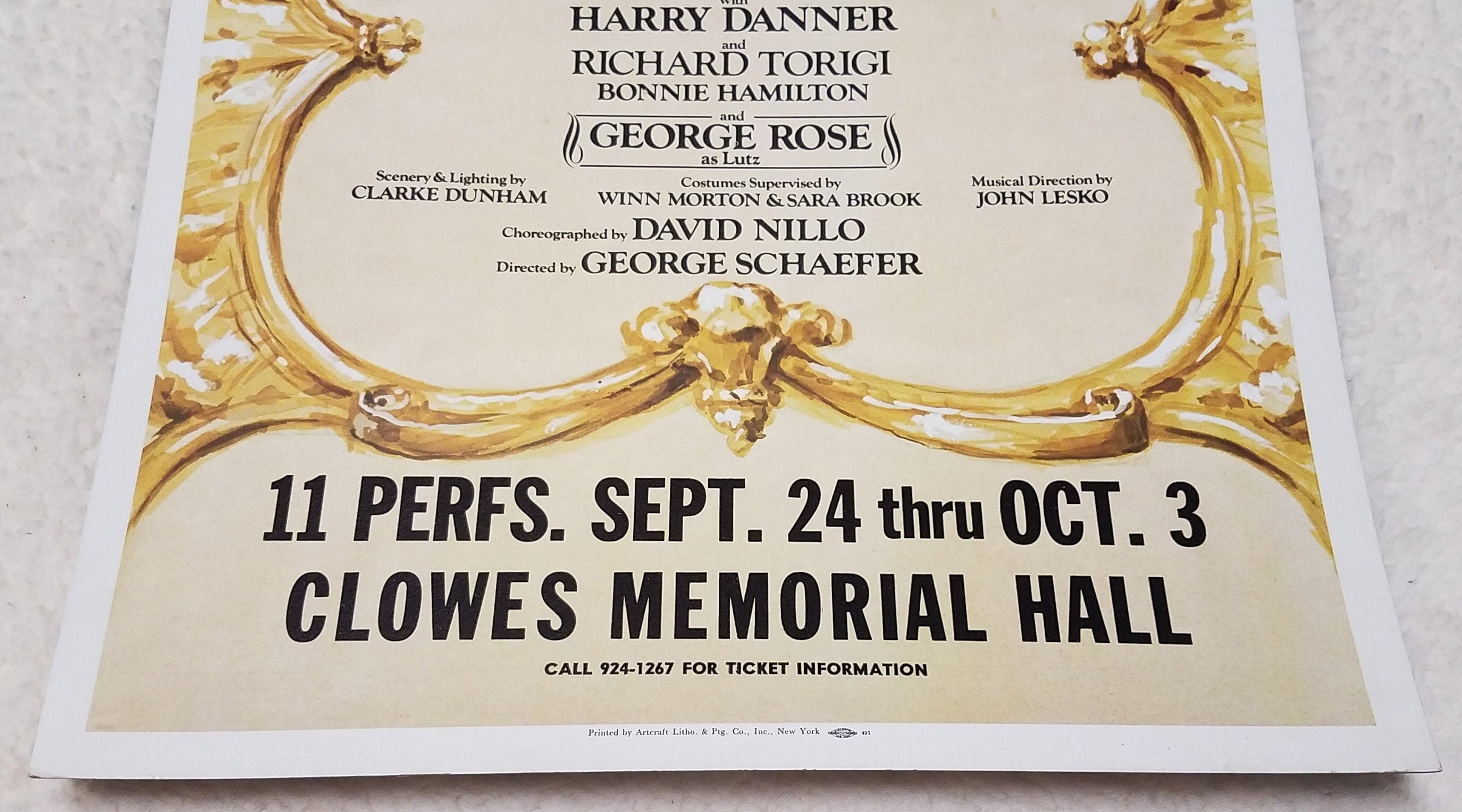 The Student Prince Harry Danner Clowes Hall Butler University - Etsy ...