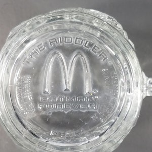 Vintage Mcdonald's Batman Forever the Riddler Clear 3D Glass ...