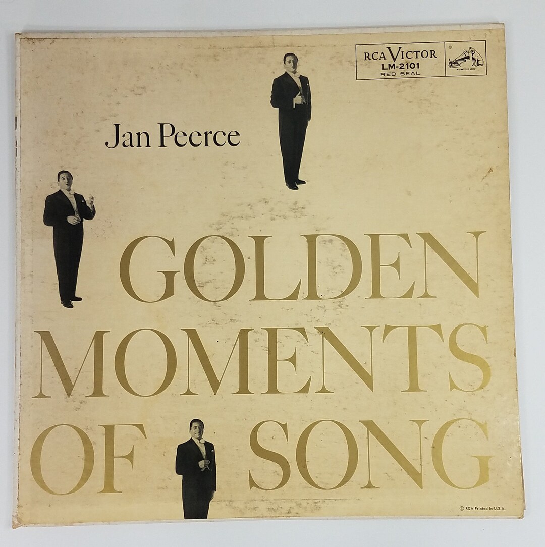 Jan Peerce Golden Moments of Song RCA Victor Red Seal Vinyl Record - Etsy