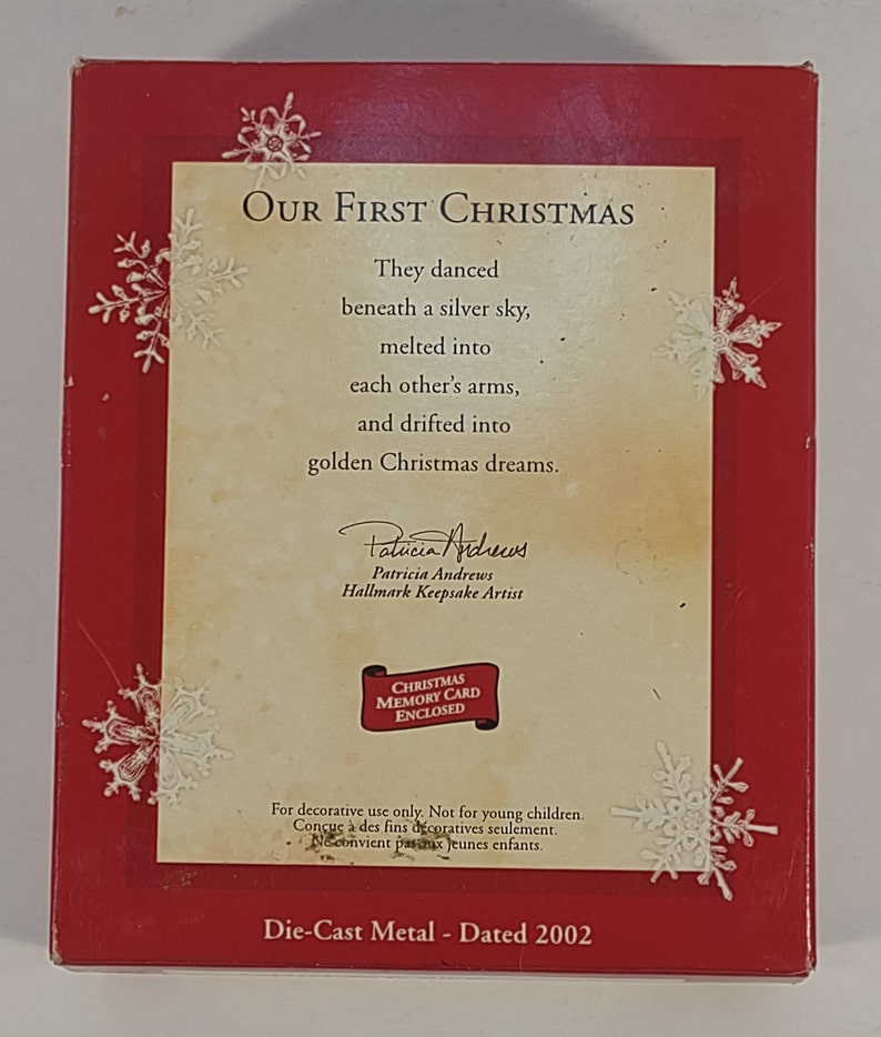 Hallmark Keepsake Our First Christmas 2002 Christmas Tree Ornament - Etsy