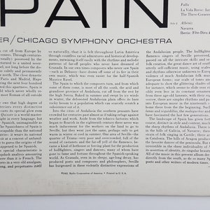 Spain Reiner Chicago Symphony Orchestra RCA Victor Vinyl - Etsy