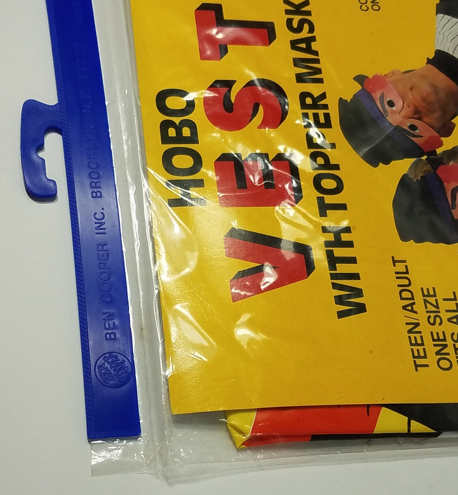 NIP Hobo Vest With Topper Mask Halloween Costume Ben Cooper - Etsy