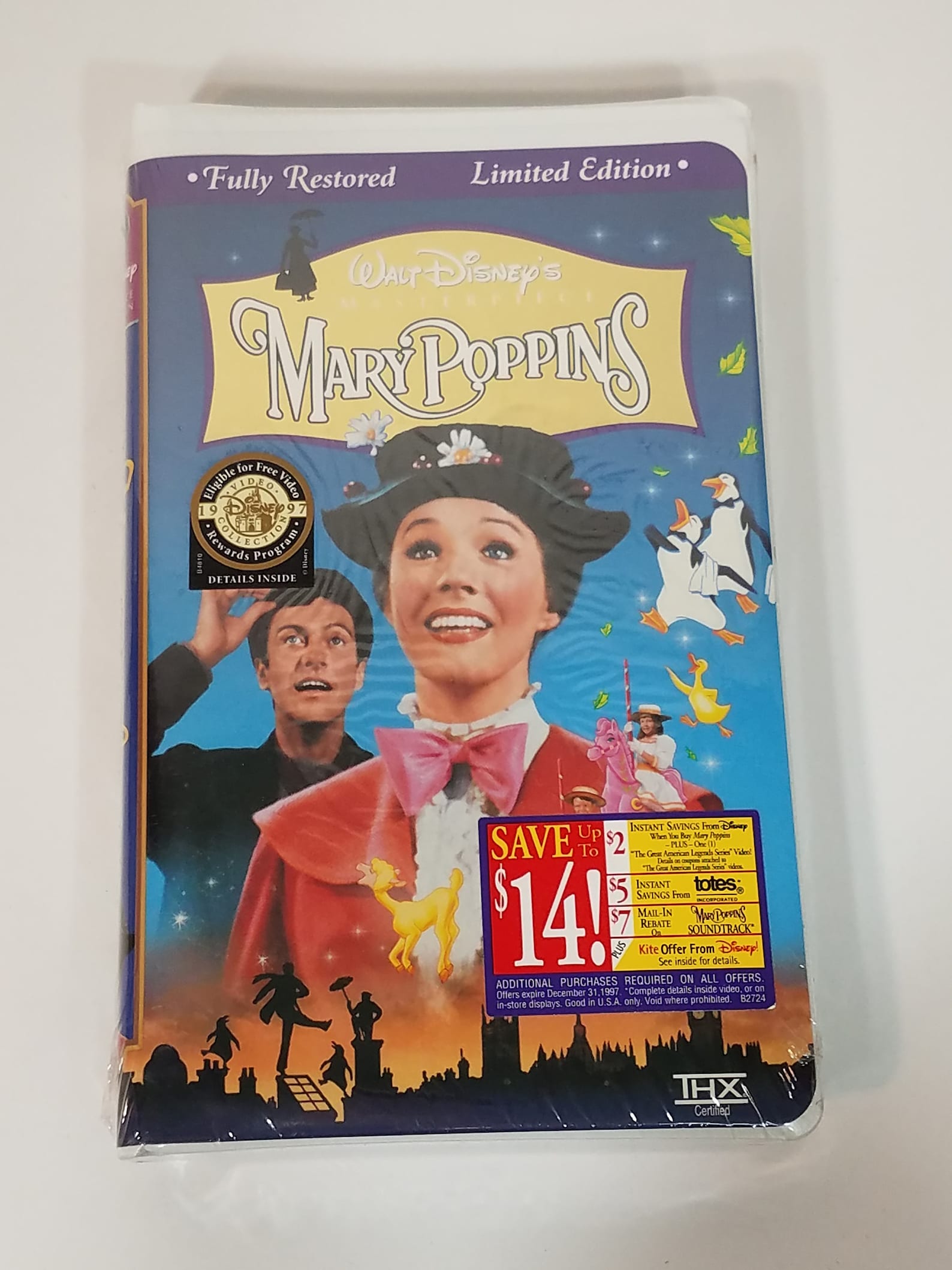 NIP Disney Mary Poppins Masterpiece Collection VHS Video Cassette Tape ...