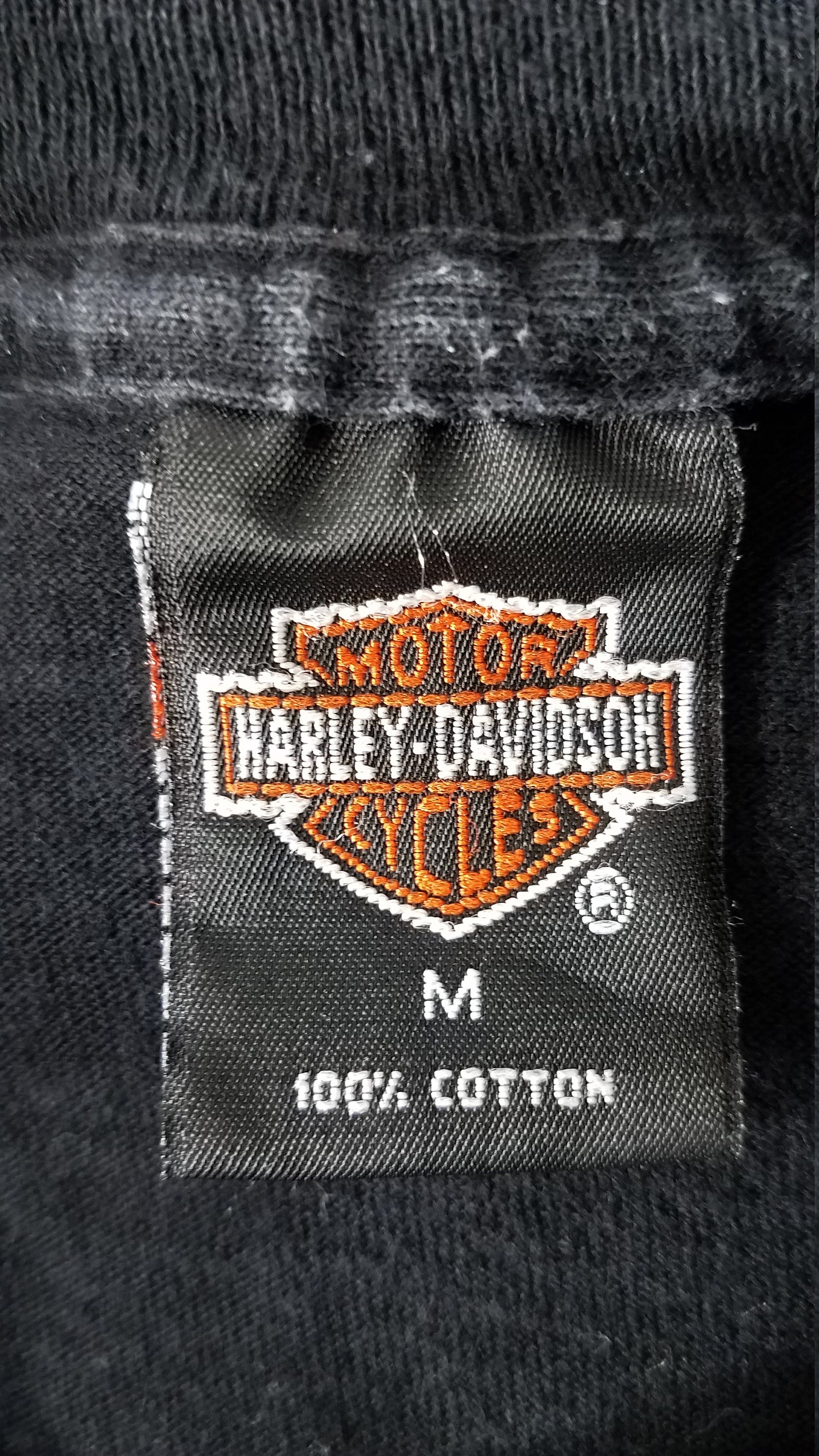 1997 Buckminn's Harley-davidson Xenia Ohio Black Short Sleeve T-shirt ...