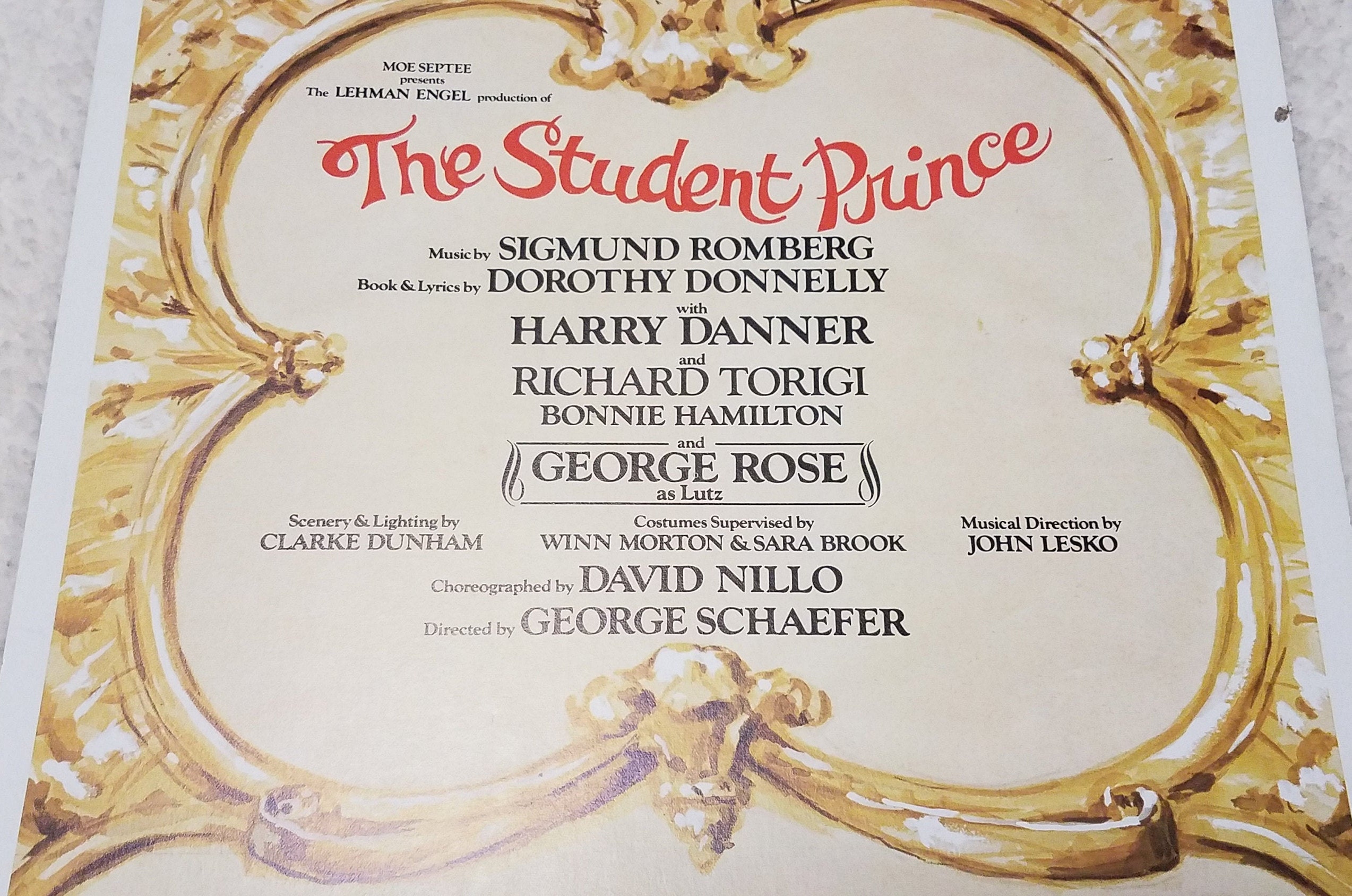 The Student Prince Harry Danner Clowes Hall Butler University - Etsy ...