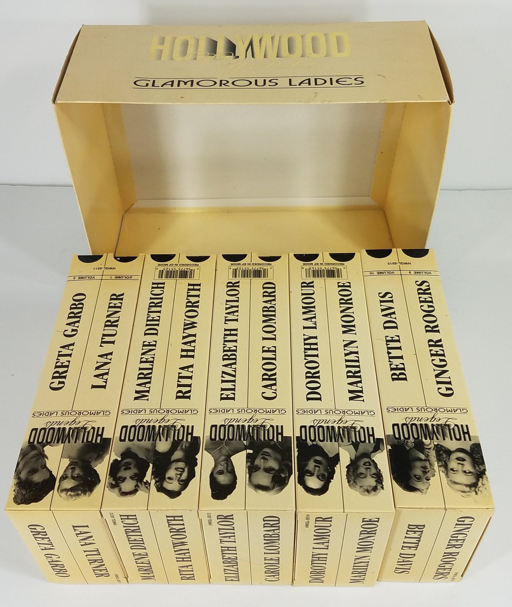 Hollywood Legends Glamorous Ladies 10 VHS Box set Madacy Music - Etsy ...
