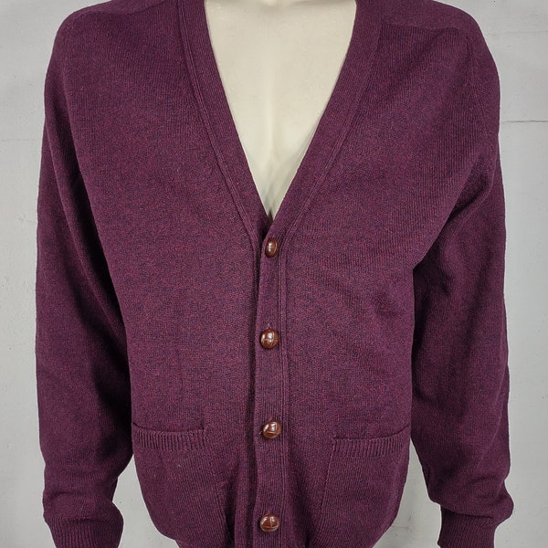 Mens Purple Cardigan - Etsy