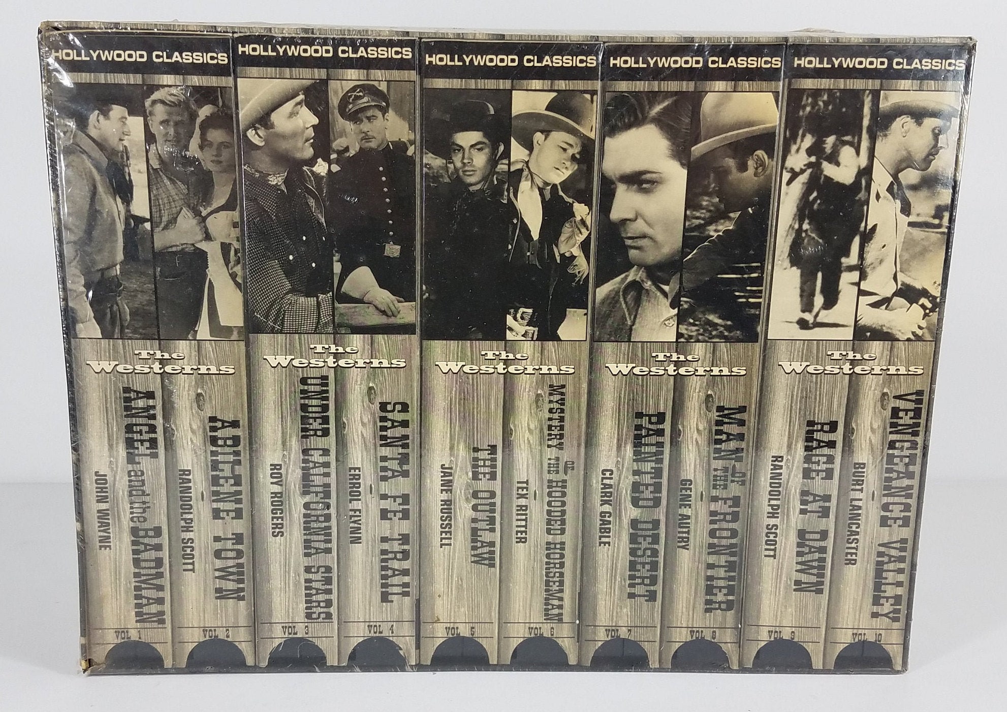NIP the Westerns Hollywood Classics 10 VHS Box Set Madacy Music Group ...