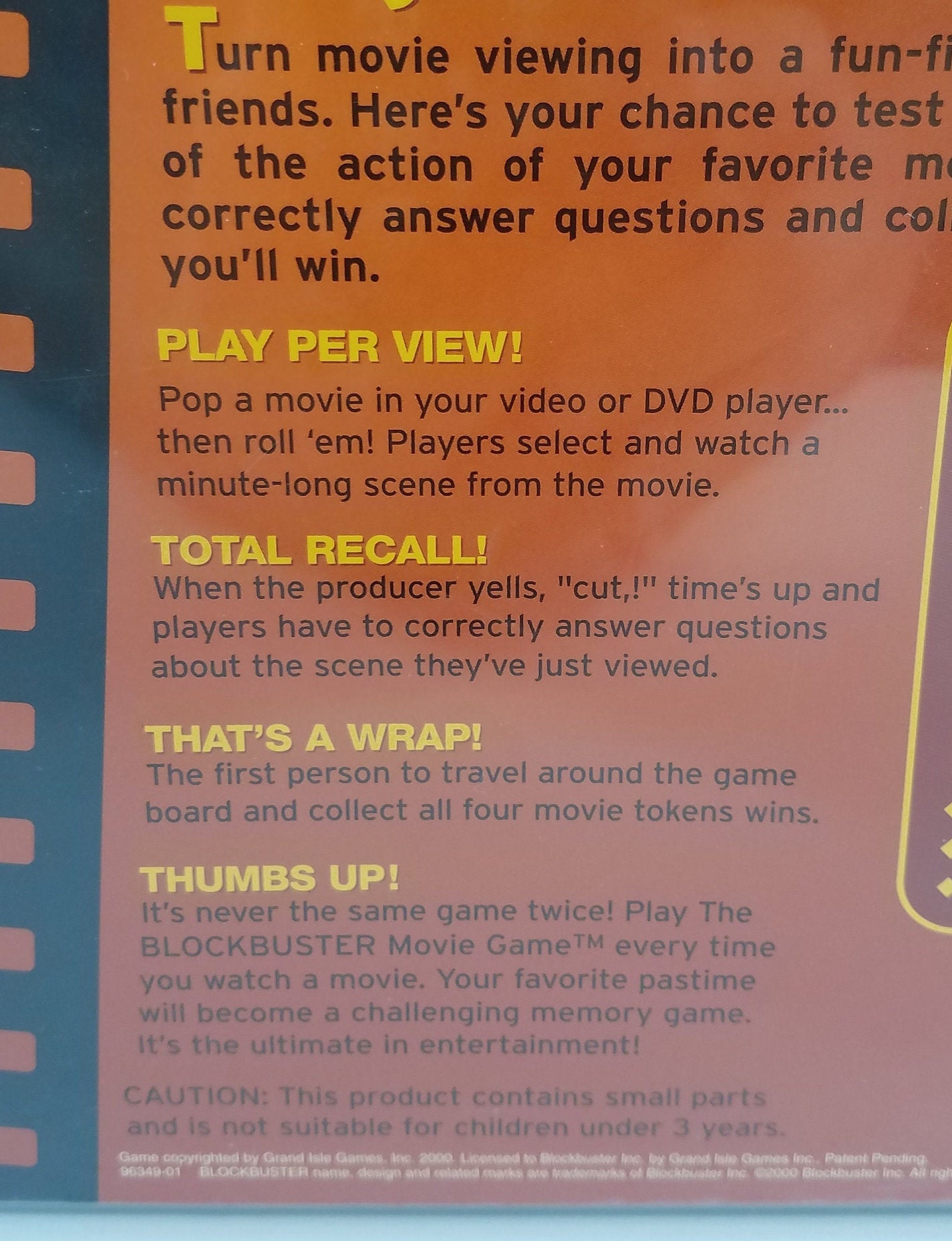 NIP the Blockbuster Movie Game Factory Sealed 2000 Grand Isle Games - Etsy