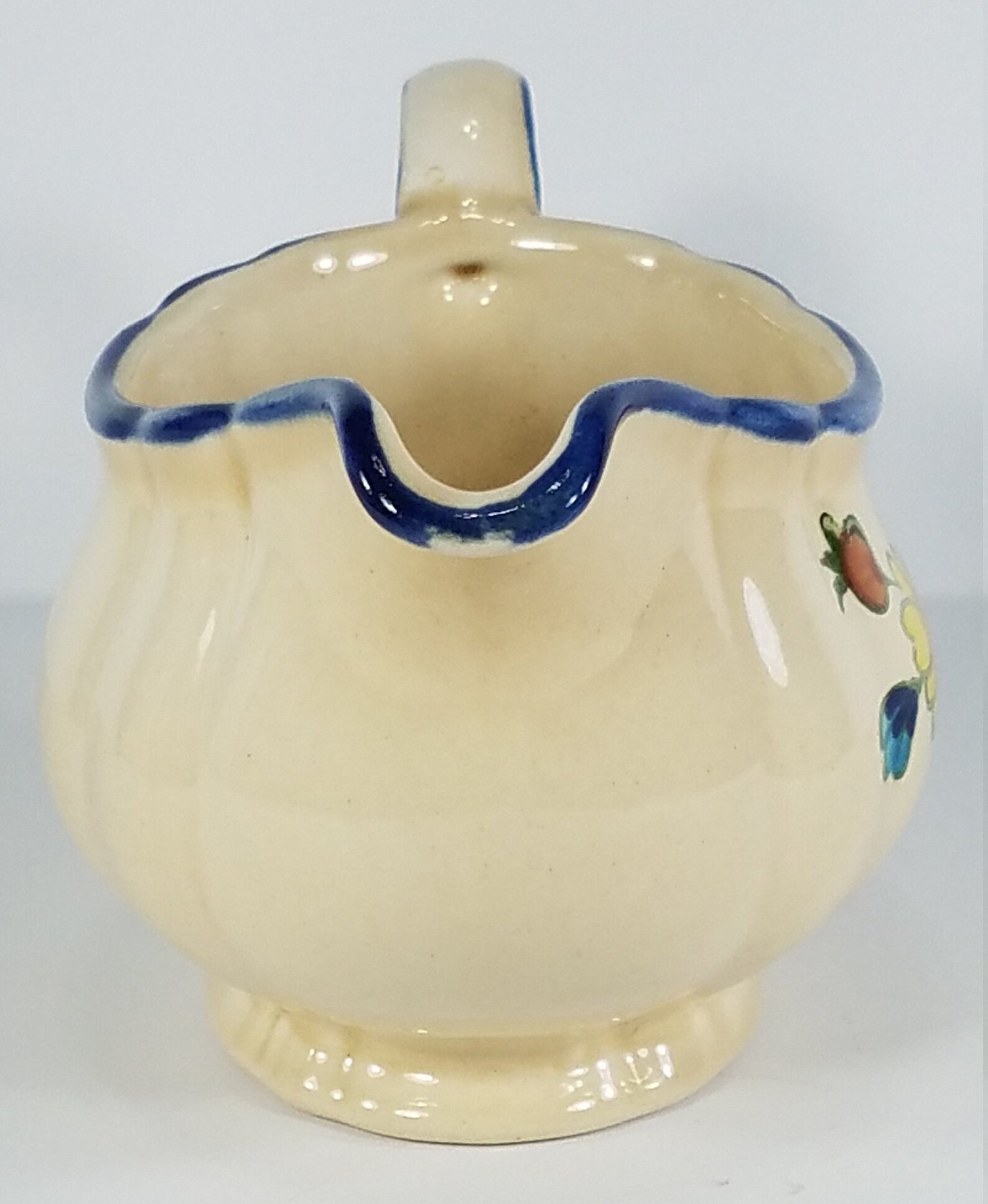 Vernon Ware by Metiox Beige Blue Gigi Floral 6 in Ceramic Gravy Boat ...