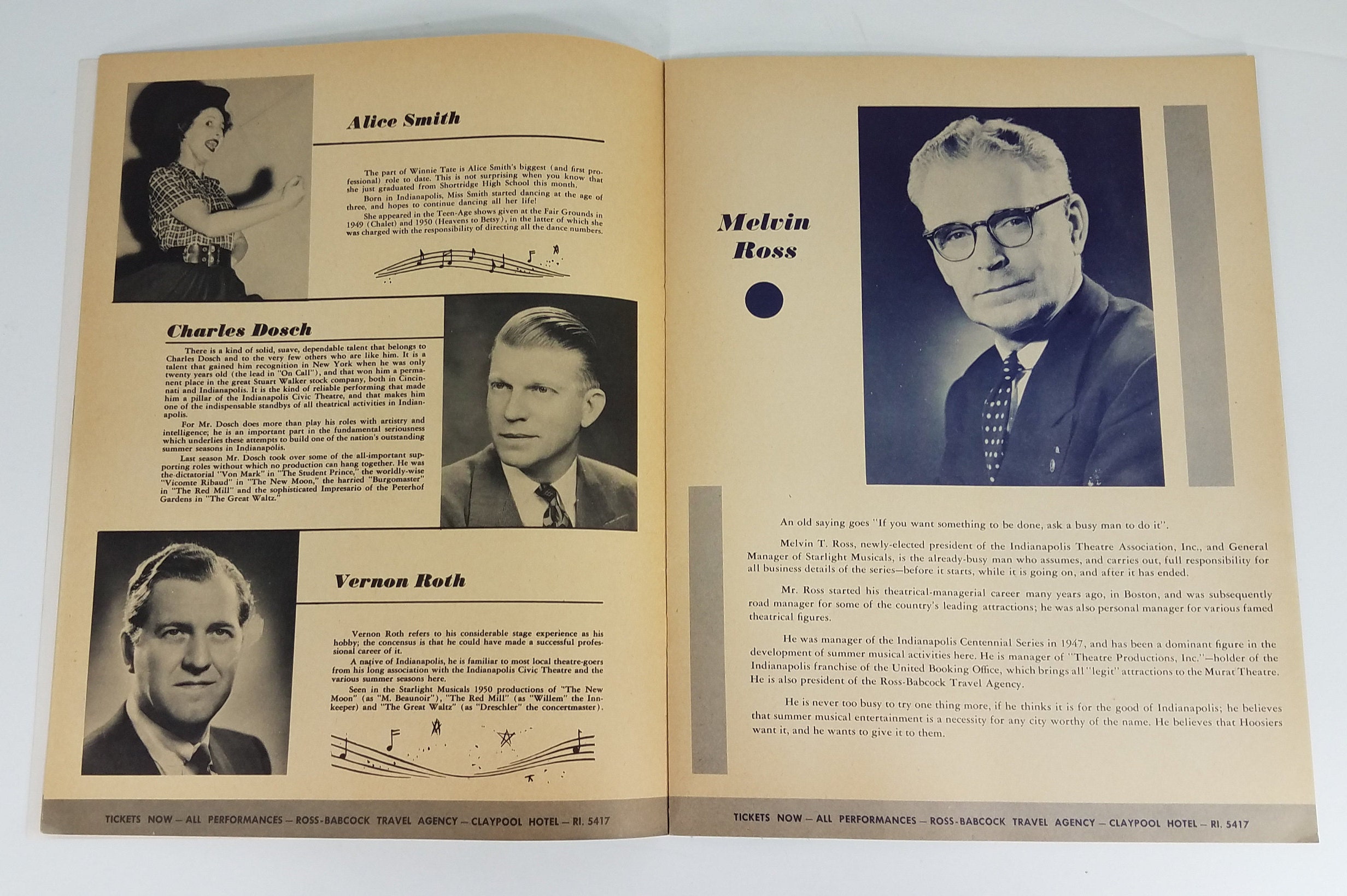 Annie Get Your Gun Indiana State Fair Musical Play Program Booklet ...