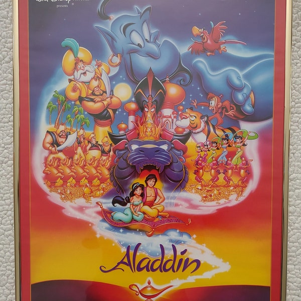 Framed Aladdin Poster - Etsy