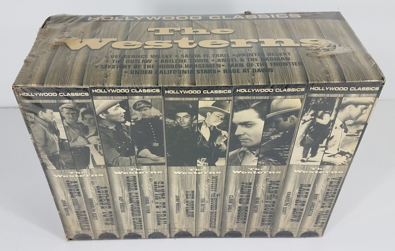 NIP the Westerns Hollywood Classics 10 VHS Box Set Madacy Music Group ...