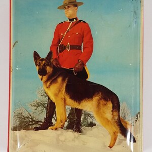 Riley's Rum Butter Toffee Tin Canadian Mountie on Guard Dog German ...