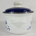 RARE Geithainer Blue White Small Enamel Cookware Pot With Lid Made in ...