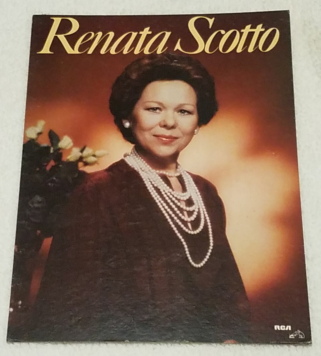 Renata Scotto promocional 21x16 soporte de cartón 1979 - Etsy España