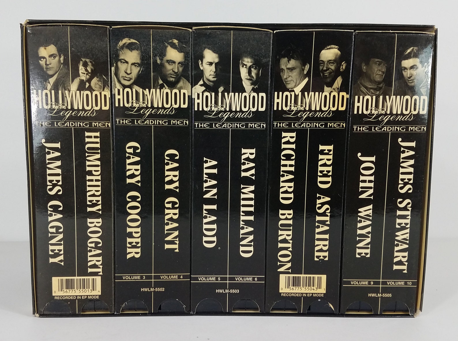 Hollywood Legends the Leading Men 10 VHS Box Set Madacy Music Group ...