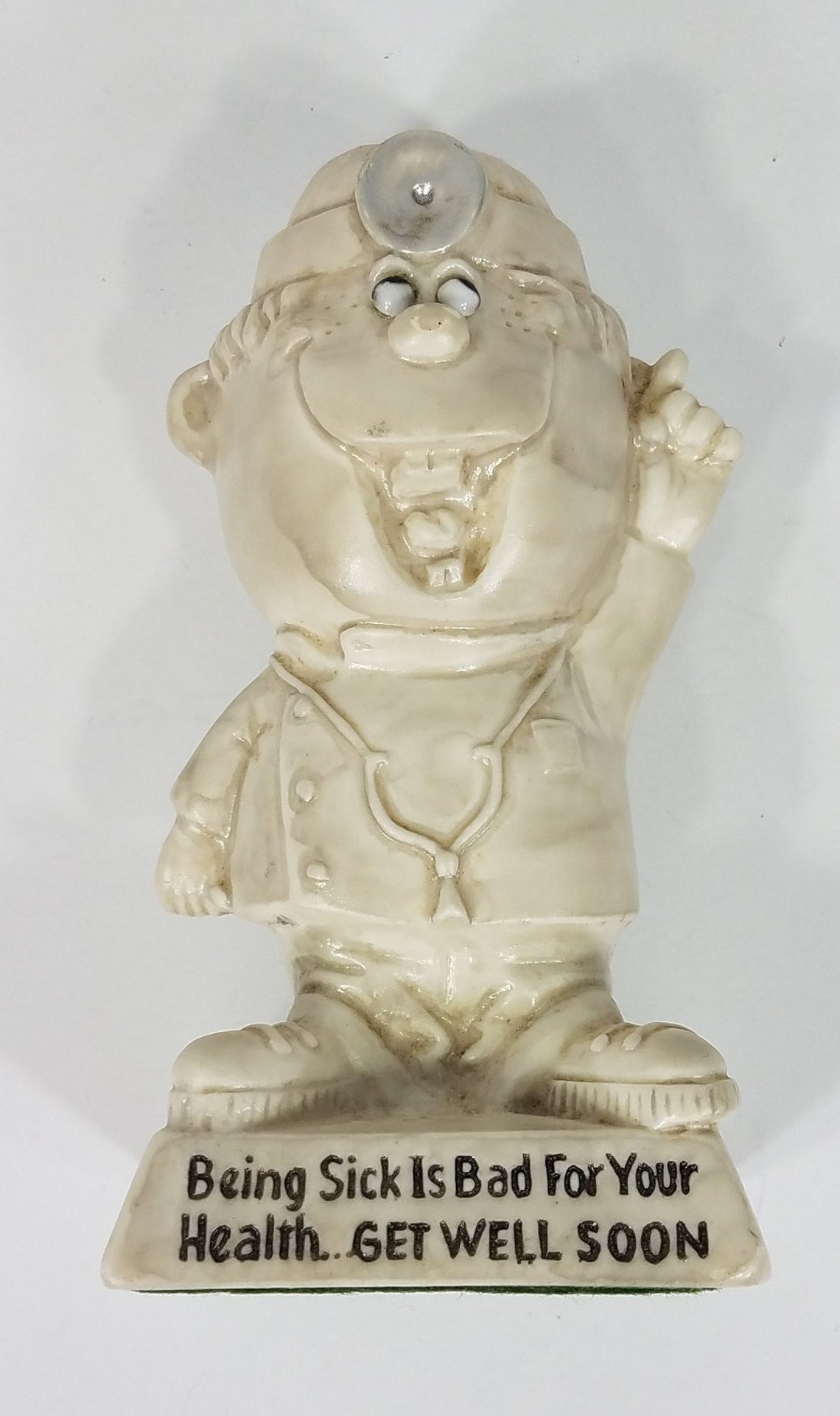 Being Sick is Bad for Your Health Get Well Soon Vintage Doctor Statue ...