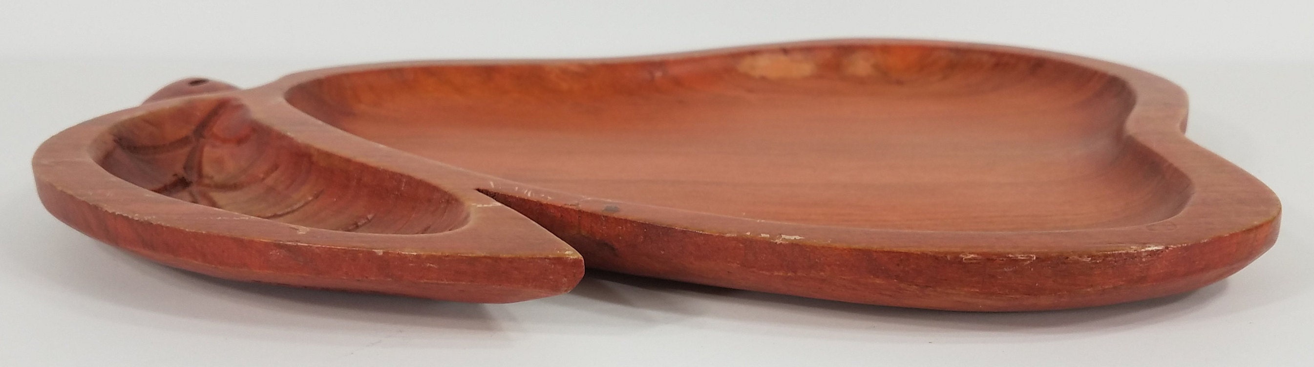 Imapro Hand Carved Wooden Pear Shaped Plate Tray Platter | Etsy