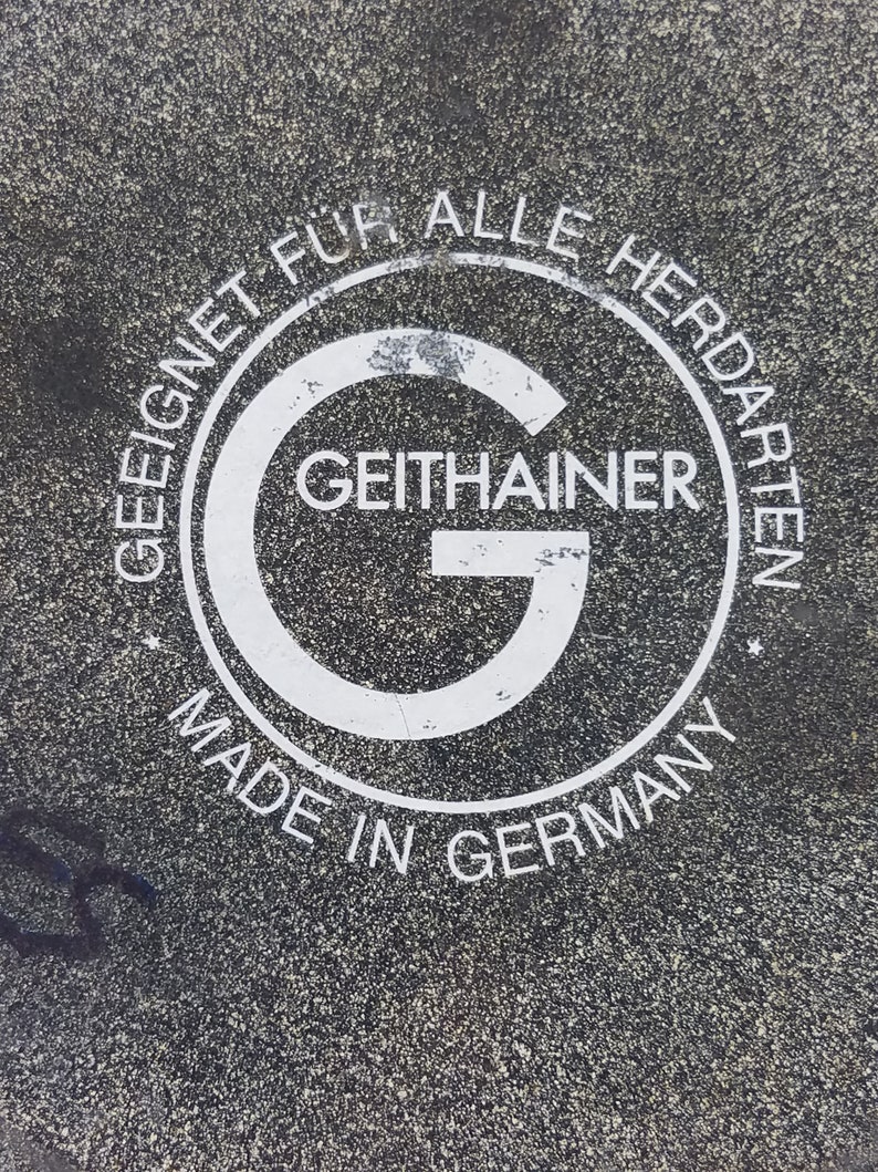 RARE Geithainer Blue White Small Enamel Cookware Pot With Lid Made in ...