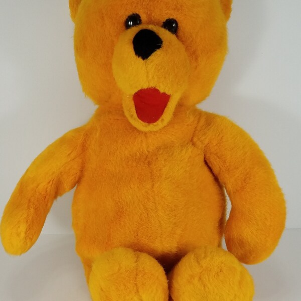 Yellow Teddy Bear - Etsy