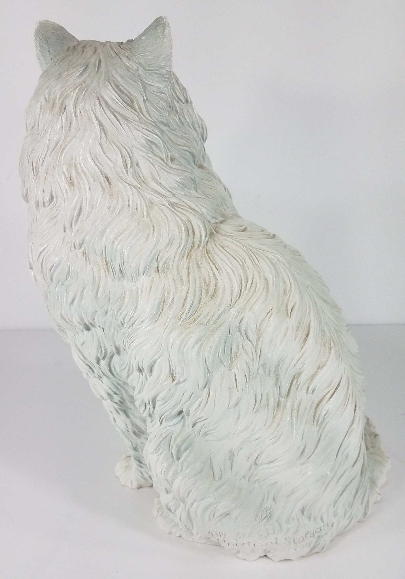 White Persian Cat 12 Inch Statue Figurine Universal Statuary - Etsy