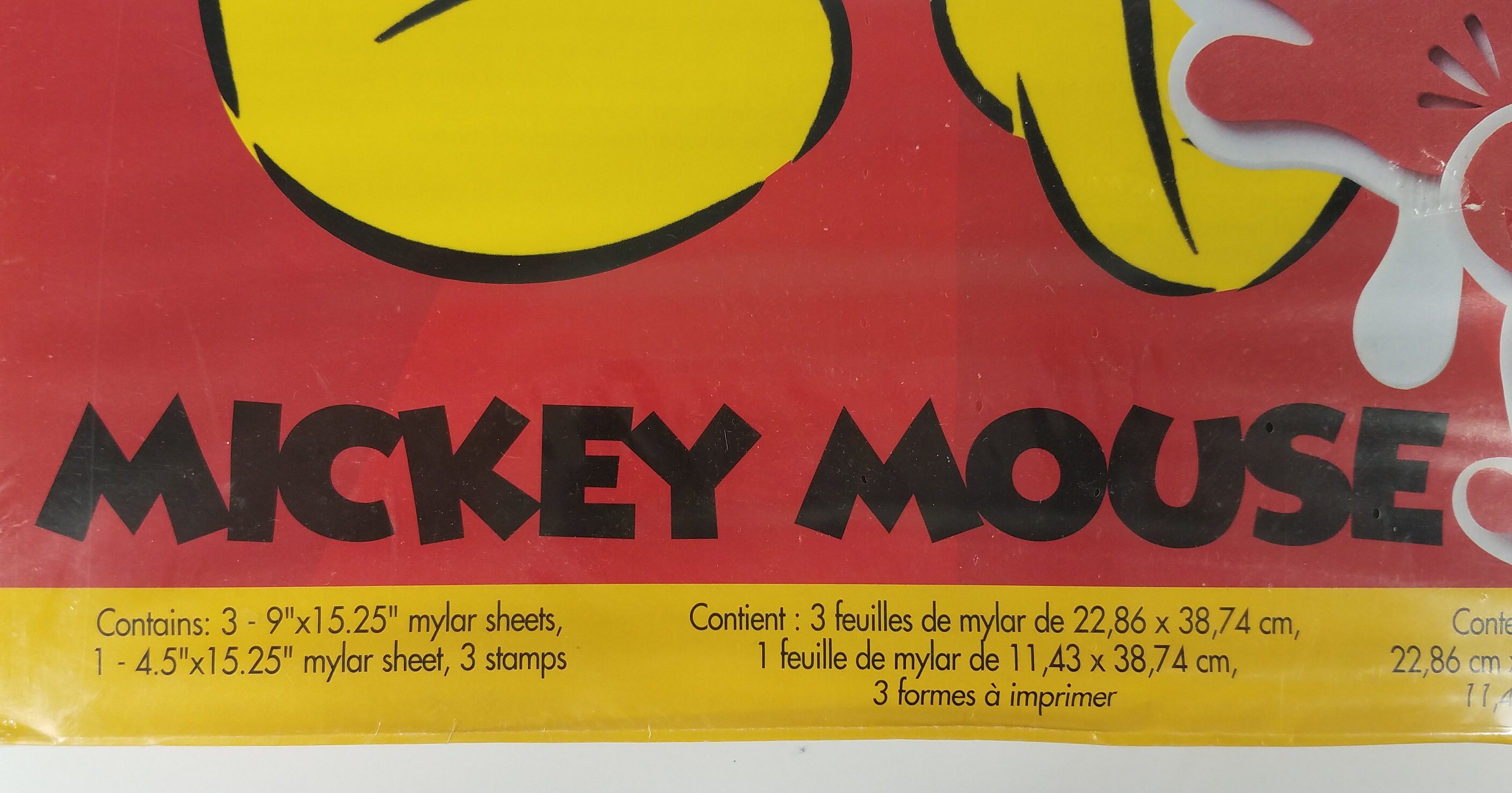 NIP Plaid Disney Mickey Mouse Stencil & Stamp Crafts Decor Set 2000 - Etsy