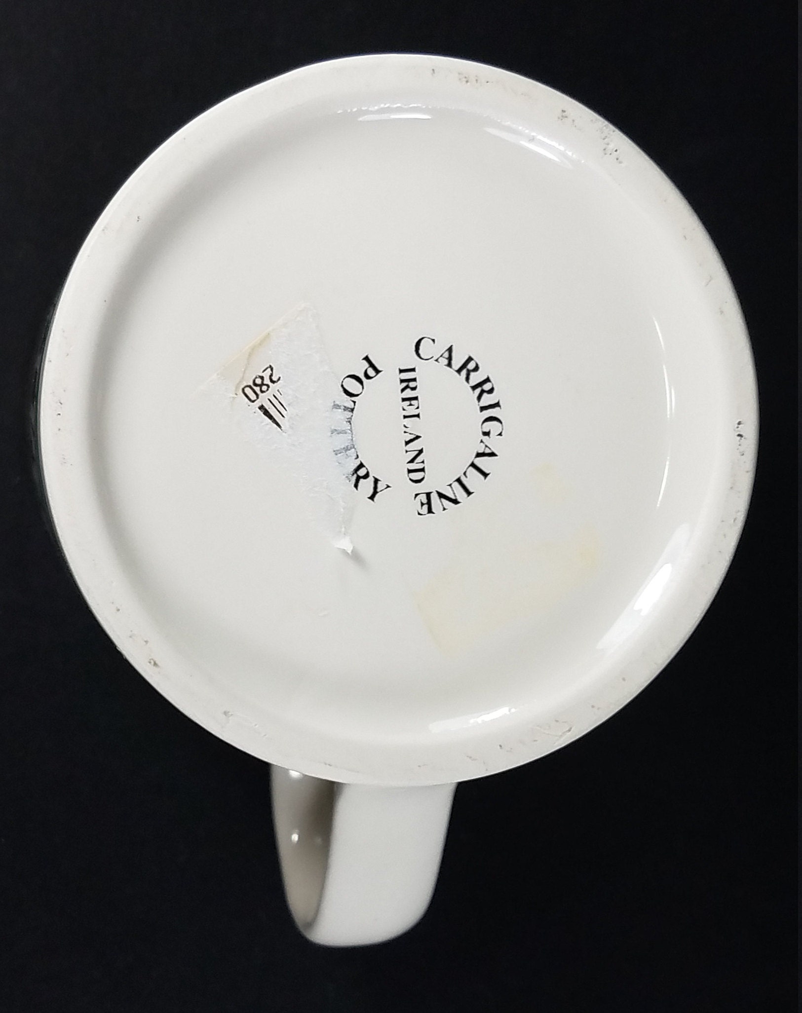 Carrigaline Pottery Ireland Green White Music Intrument Themed | Etsy