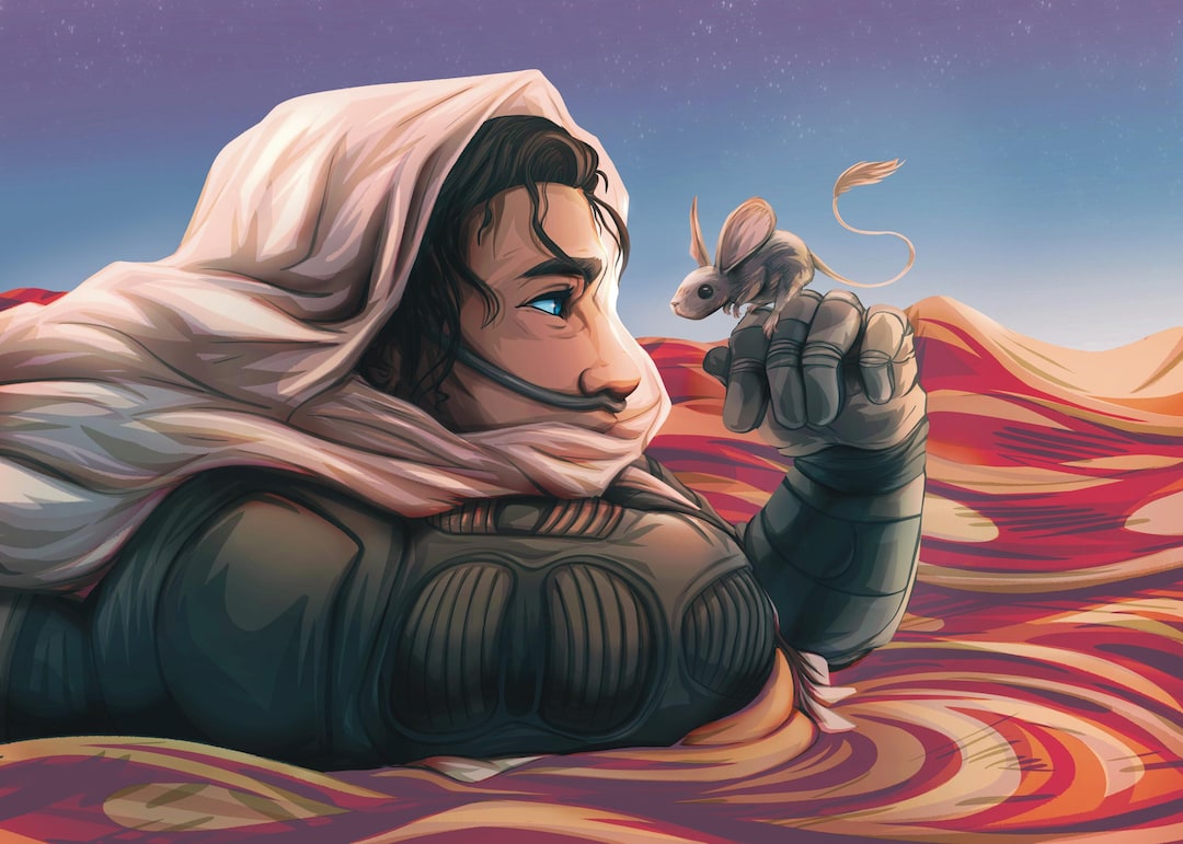 5x7 Print - the Desert Tears and the Desert Mouse - Etsy