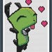 Gir Invader Zim Cross Stitch (PATTERN) - Etsy