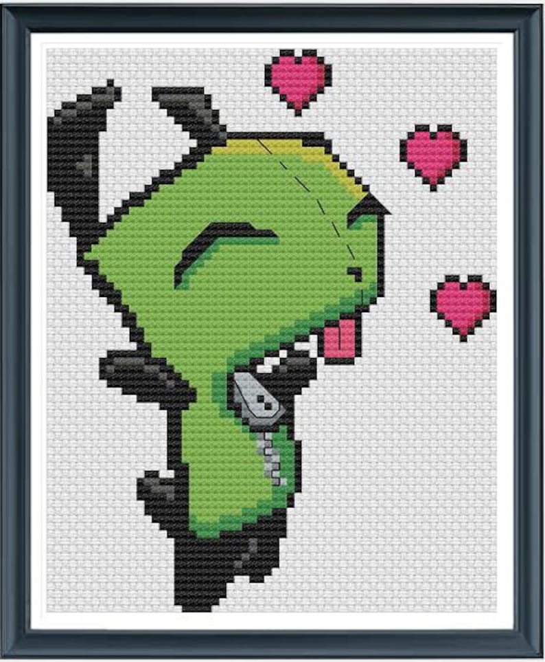 Gir Invader Zim Cross Stitch (PATTERN) - Etsy