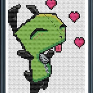 Gir Invader Zim Cross Stitch (PATTERN) - Etsy