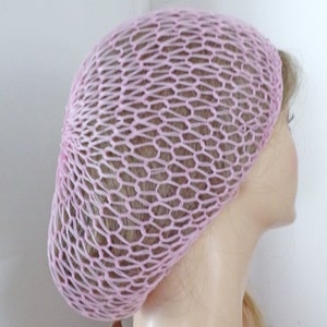 Pink Hair Net Snood . Fits Most . Total Hair Control!! Adjustable and ...
