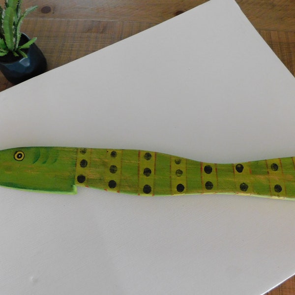 Painted Wood Fish - Etsy