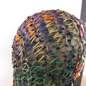 Gold Beads Multi Color Hair Net Snood Head Covering . Fits Most ...