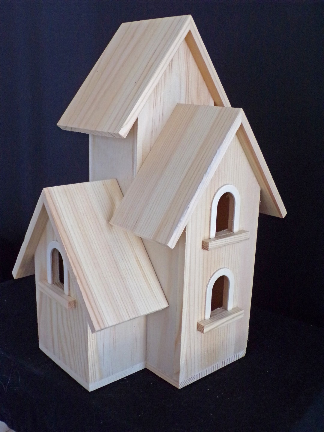 TALL WOOD Birdhouse-ready for You to Paint and Embellish . Lots of ...