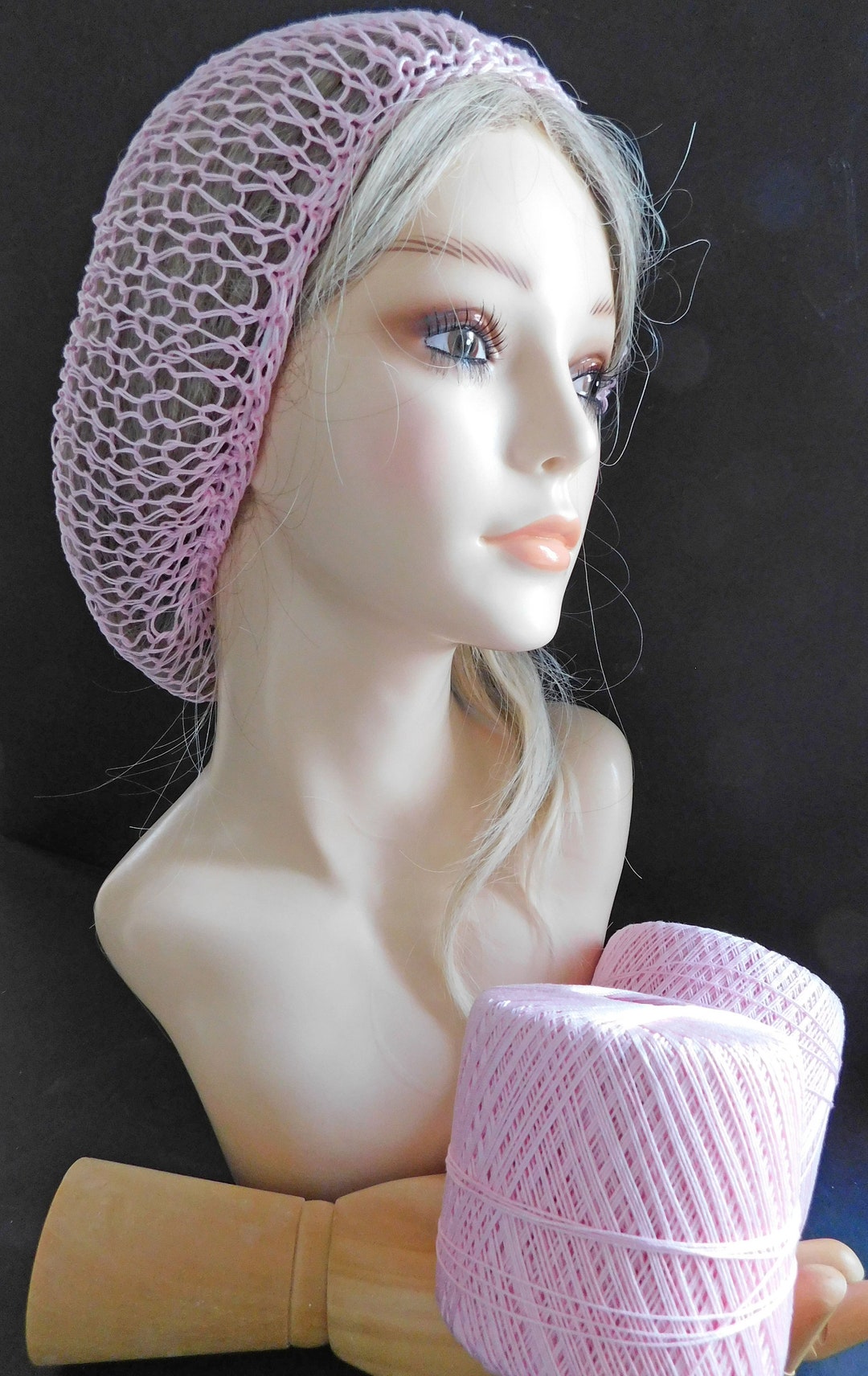 Pink Hair Net Snood . Fits Most . Total Hair Control!! Adjustable and ...