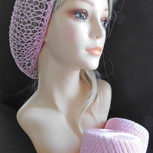 Pink Hair Net Snood . Fits Most . Total Hair Control!! Adjustable and ...