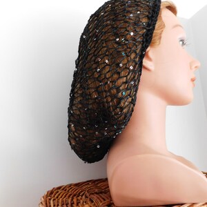 SPARKLY Fashion Hair Net Snood Head Cover | Fits Most | Neutral Multi ...