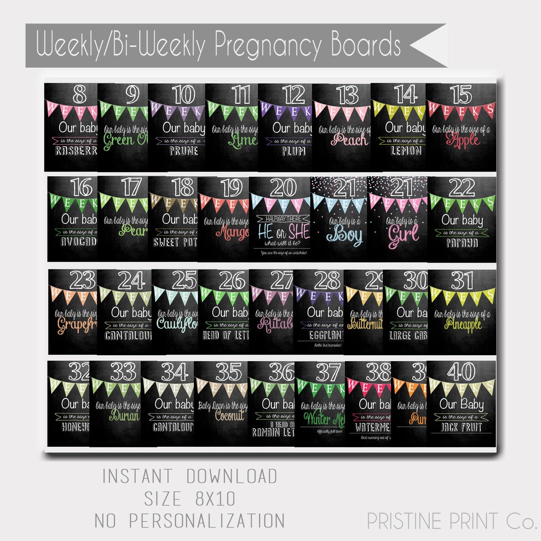 8X10 Pregnancy Chalkboards Pregnancy Boards Bump Dates - Etsy
